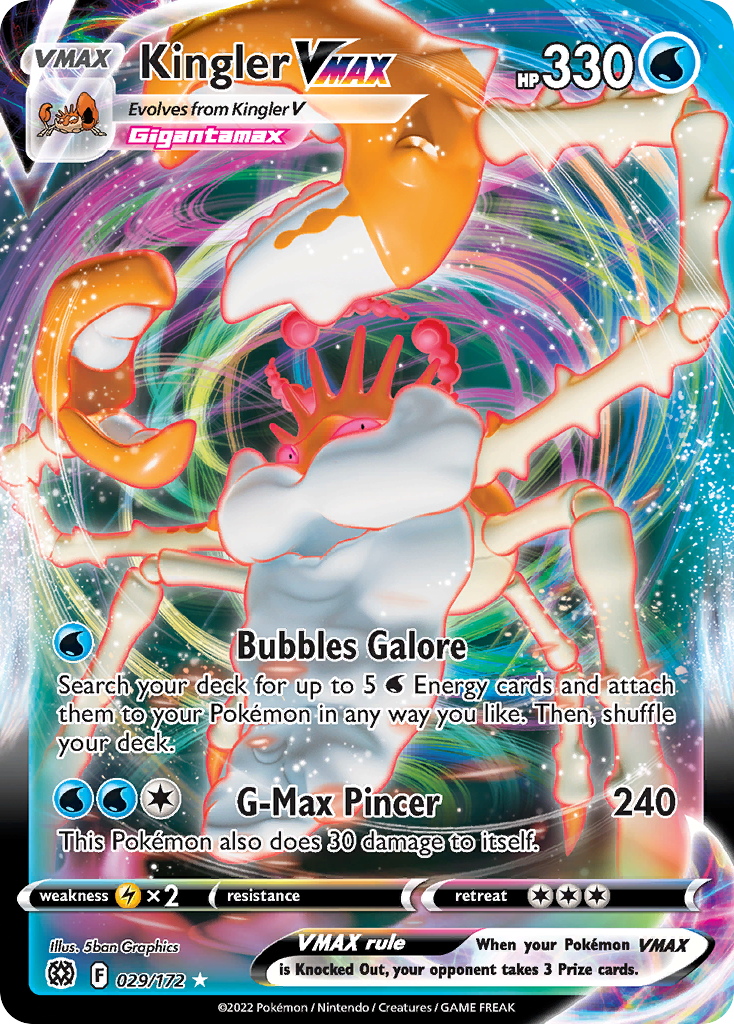 KINGLER VMAX - 029/172 - BRILLIANT STARS – Phantom Store