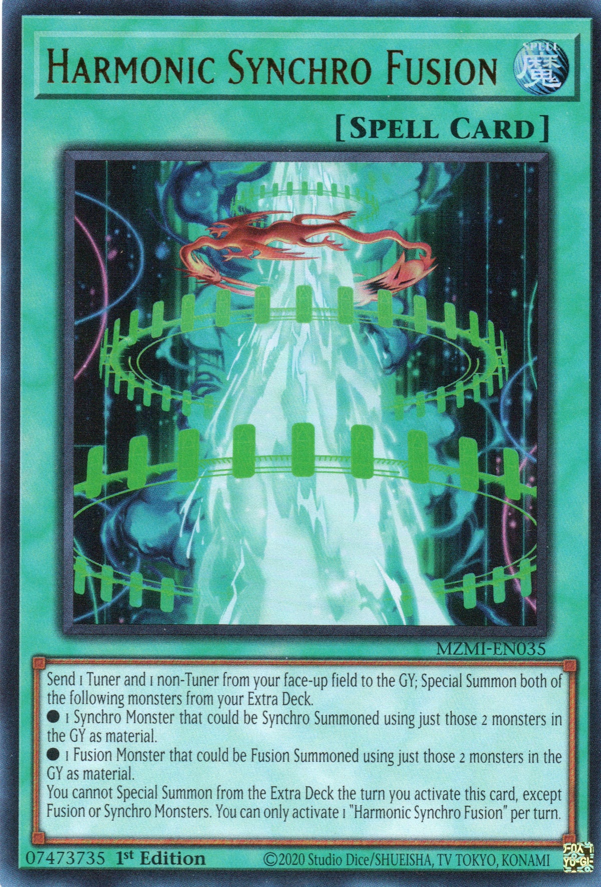 HARMONIC SYNCHRO FUSION - MZMI-EN035 - ULTRA RARE - 1ST EDITION – Phantom Store